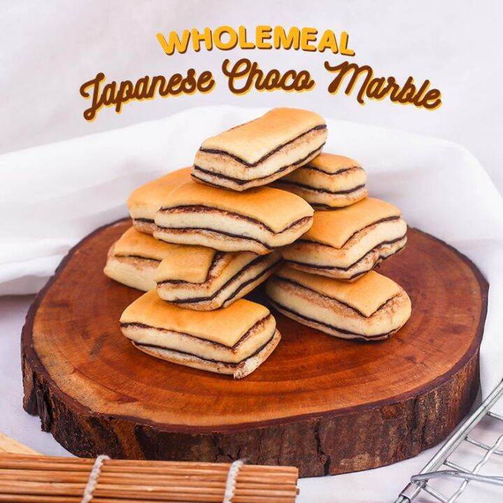 Japanese Chocolate Marble | Wholemeal | Roti Coklat| Roti Gandum| Roti ...