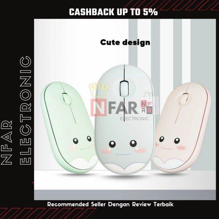 Mouse Wireless Karakter Lucu Slim Design Cute Cartoon Untuk Cewek ...