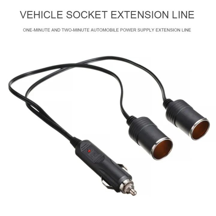 12V Car Twin Double Socket Extension Lead Adaptor Splitter | Lazada PH