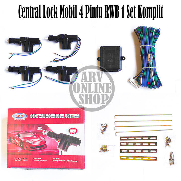 Central Lock Mobil Universal Satu Set 4 Pintu RWB Kualitas Terbaik ...