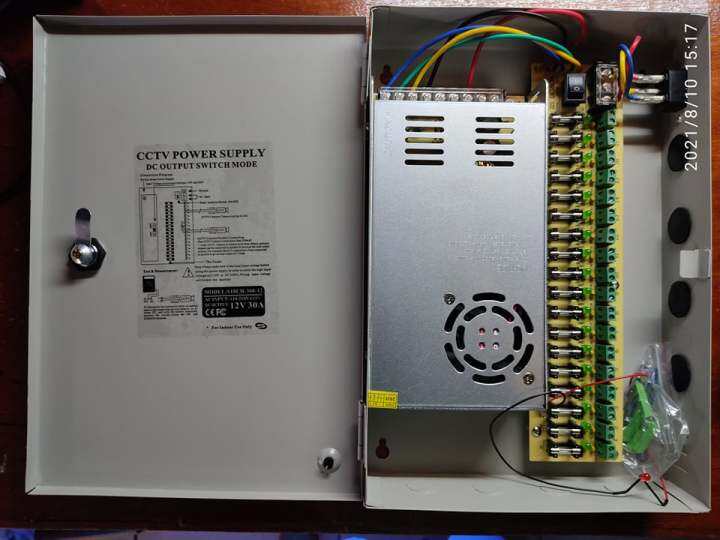 CCTV 16 Channel 30A Fused Centralized Distributed Power Supply With Box ...