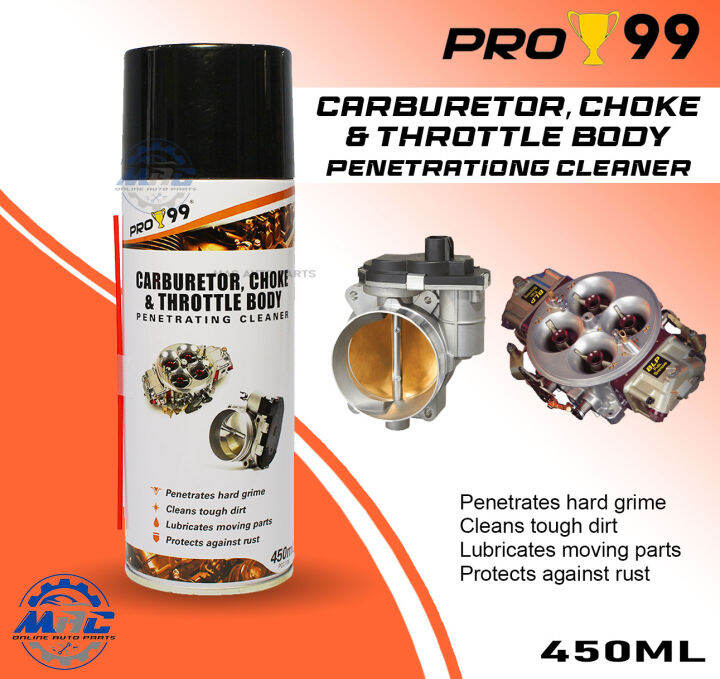 PRO 99 CARBURETOR , CHOKE & THROTTLE BODY CLEANER 450ML | Lazada PH