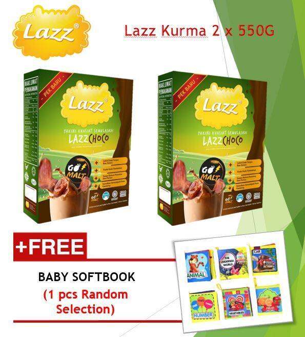 (Free Baby Softbook) Lazz Susu Kambing Choco 550g - 2 boxes | Lazada