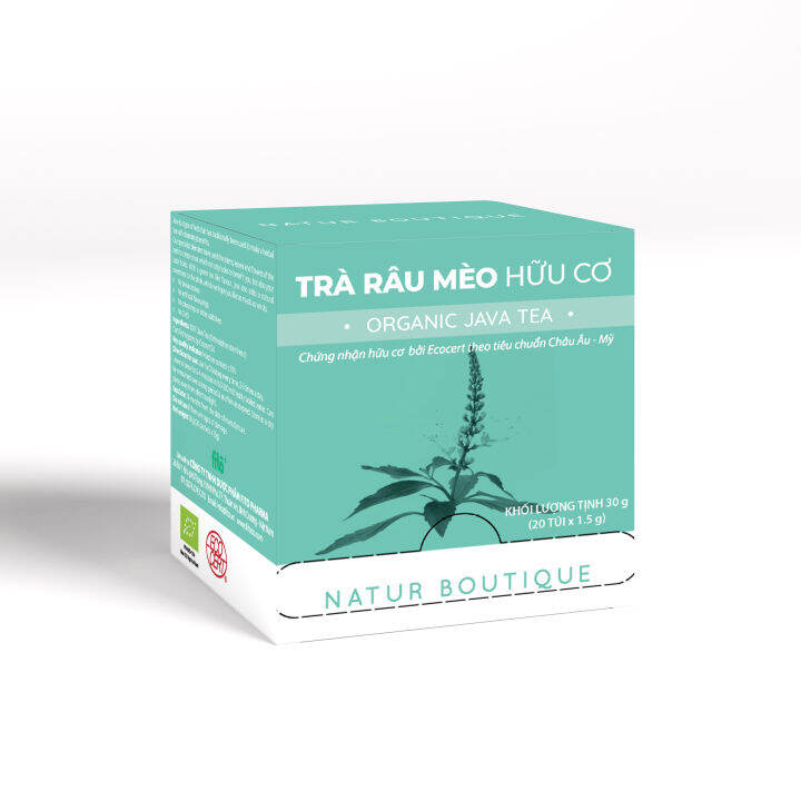 Trà Râu mèo hữu cơ,20 túi lọc (Organic Java tea, 20 teabags) | Lazada.vn
