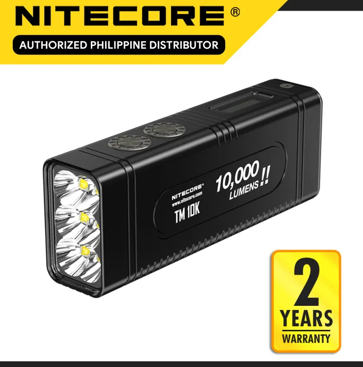 Nitecore TM10K Tiny Monster 10000 Lumens Burst Rechargeable Flashlight ...