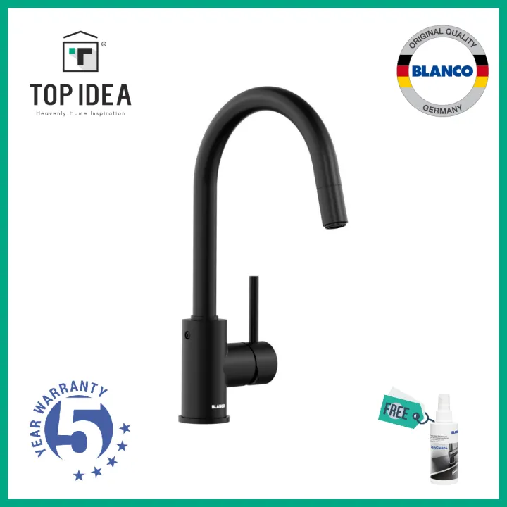 BLANCO MIDA-S Sink Mixer | Pull Down Spray | Black Matt | Brass Special ...