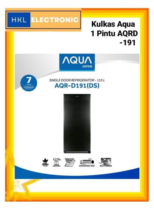 Kulkas AQUA 1 Pintu AQRD 191 Kapasitas 153 Liter | Lazada Indonesia