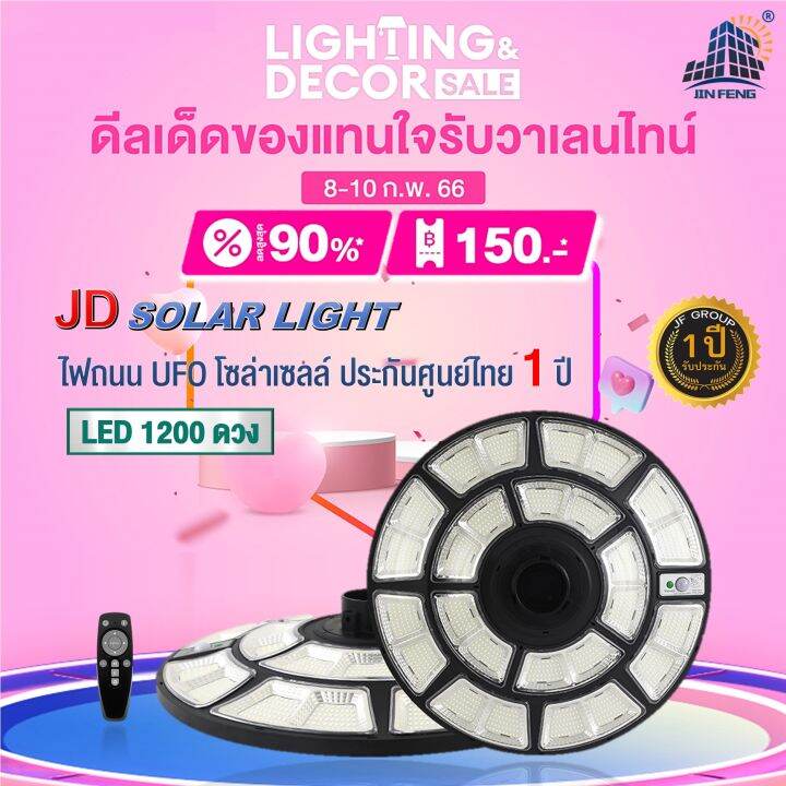 UFO-HWX SOLAR LIGHT รุ่นใหม่ 3000W ไฟถนน พลังงานแสงอาทิตย์ ไฟถนน โคมไฟสนาม โคมไฟโซล่าเซลล์ ไฟสวน ...
