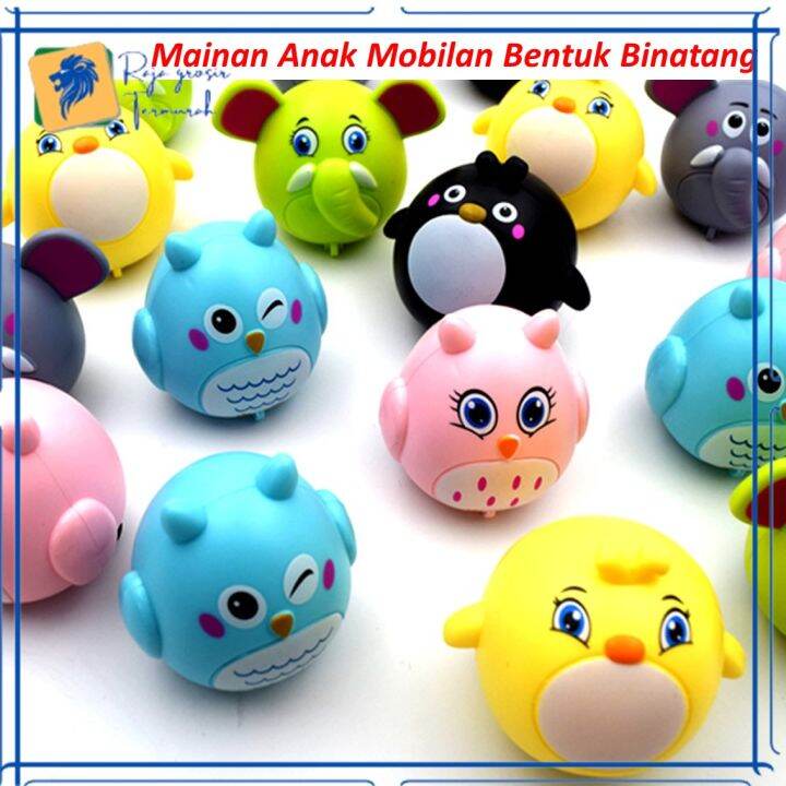 Mainan Anak Mobilan Bentuk Binatang Mainan Lucu Tarik Mundur Mainan ...