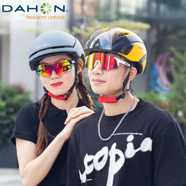 Dahon folding bicycle riding helmet road mountain bike integrated ...