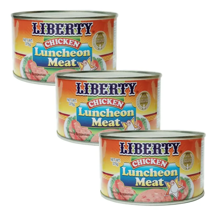 Liberty Chicken Luncheon Meat in Can, 375g x 3Pcs | Lazada PH