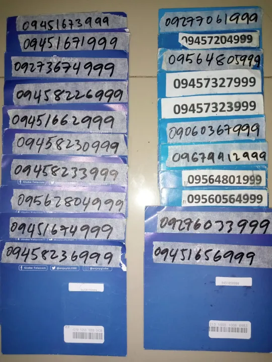 Globe Special Numbers Vanity Sim card Fresh And Sealed Vanity Sim ...