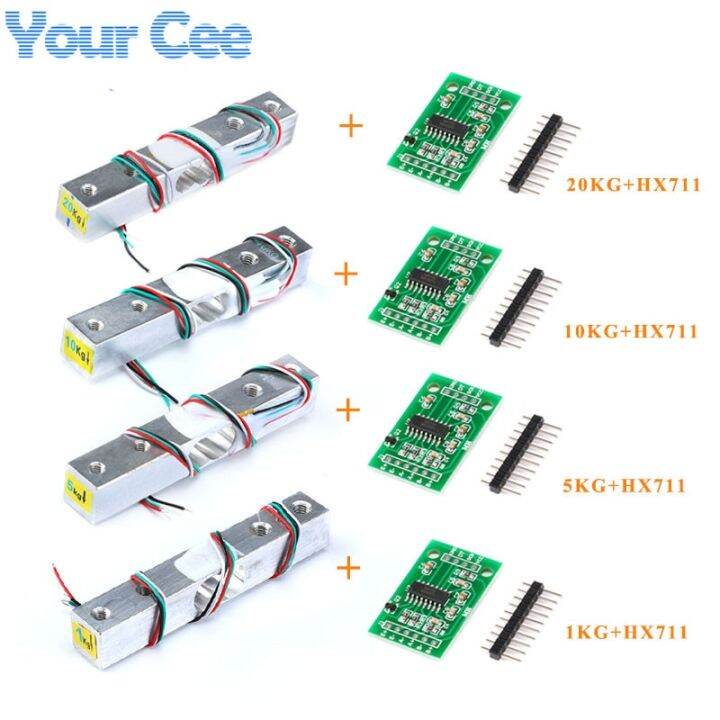 โมดูลโฆษณา Hx711 1กิโลกรัม5กิโลกรัม10กิโลกรัม20กิโลกรัมโหลดเซลล์น้ำหนัก ...
