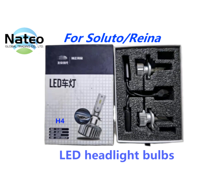 H4 LED headlight bulb with decoder plug and play 6000K 2400LM For ...