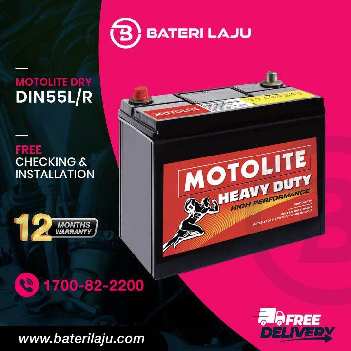 [Installation] DIN55 L/R Motolite MF (Delivery in 30 minutes) | Lazada