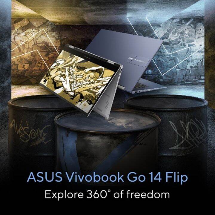 ASUS VIVOBOOK GO 14 FLIP (TP1401KA) N4500/ 8GB RAM/ 256GB SSD/ 14" FHD ...