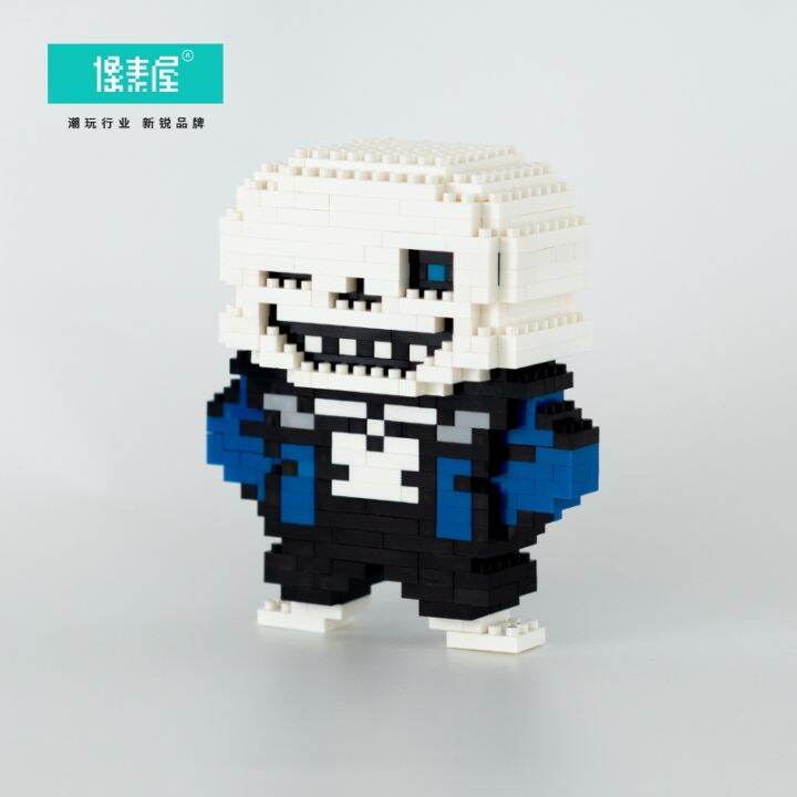 Undertale sans cartoon UnderTale around the skull building blocks toys ...