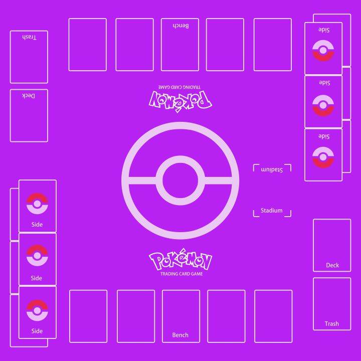 60*58*0.2Cm Pokemon Tcg Dedicated Card Play Against Table Mat Anime ...