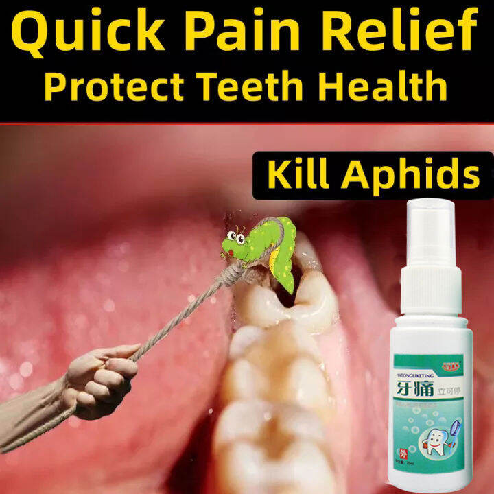 Toothache Spray 35ml Fast Pain Relief Plant Extracts Hormone Free ...