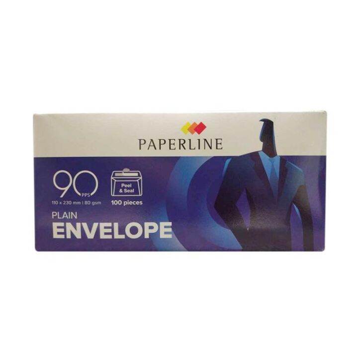 Paperline Plain Envelopes 90PPS Amplop Surat Putih Polos Panjang ...