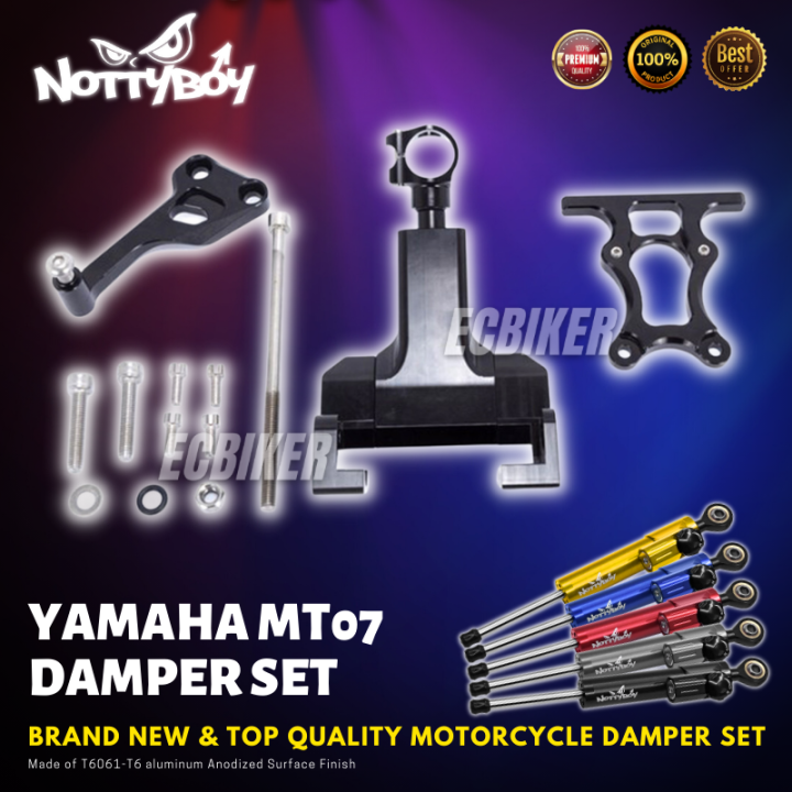 YAMAHA MT07 V1 NOTTYBOY DAMPER SET Motorcycle Steering Stabilize Damper ...
