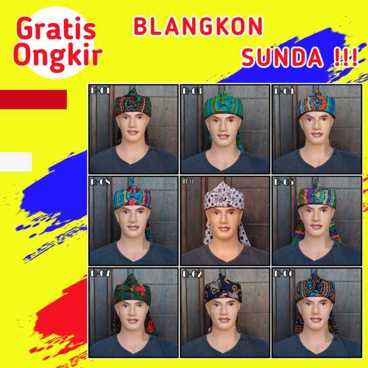 BLANGKON IKET SUNDA CIREBON MOTIF BATIK DEWASA BELANGKON BATIK BLANGKON ...