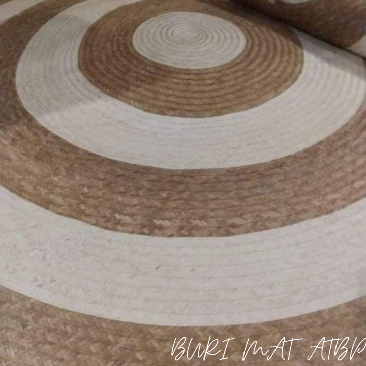 BURI MAT PLAIN/ ROUND BANIG 2TONE WHITE and Brown | Lazada PH