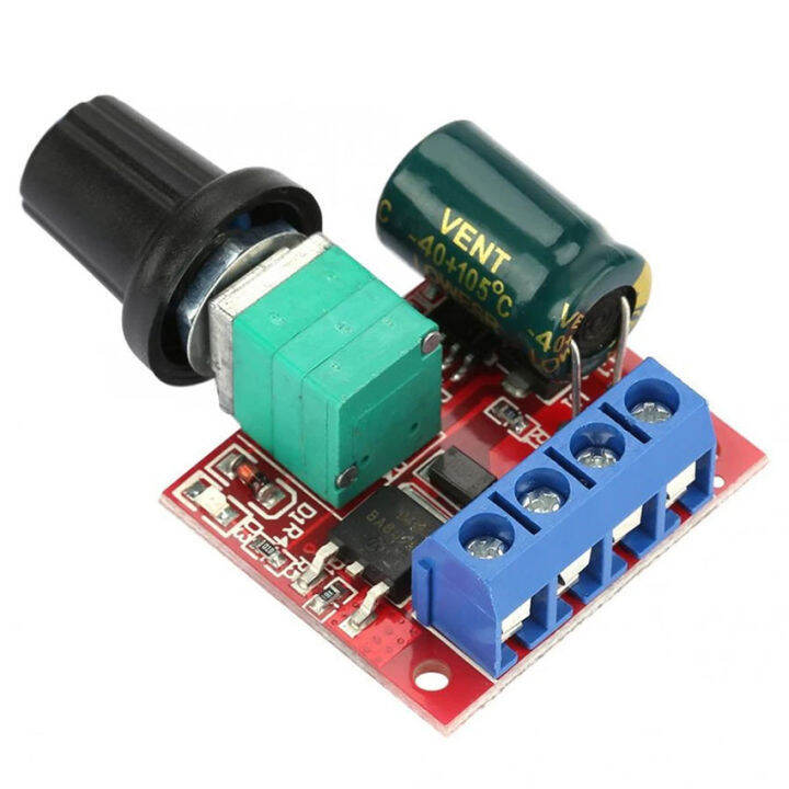 【DC 5V-35V】Mini 5A 90W PWM 12V DC Motor Speed Controller Module DC-DC 4.5V-35V Adjustable ...