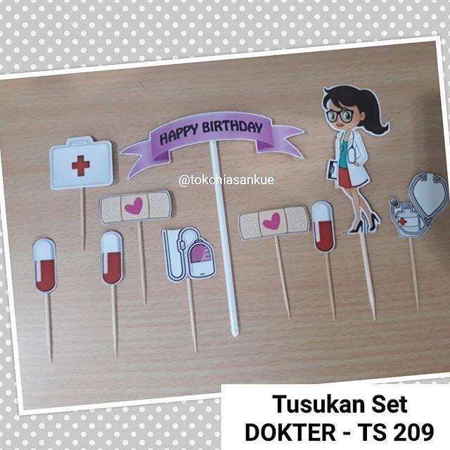 TS 209 - Hiasan Kue Topper Cake Dokter | Lazada Indonesia