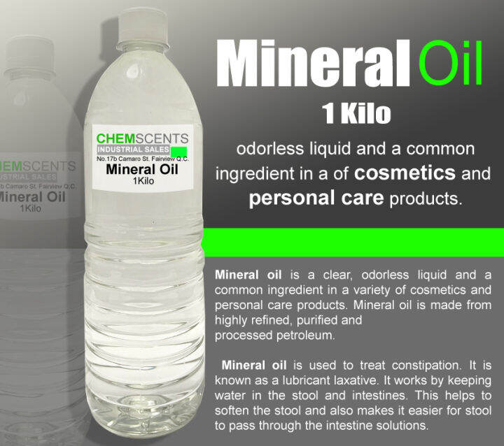 MINERAL OIL 1LITER COMMON INGREDIENTS IN A COSMETICS AND EVEN IN ...