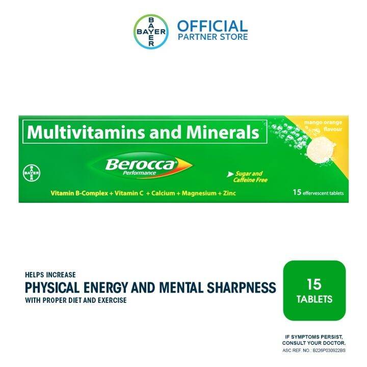 Mango Vitamins Effervescent 15 Tablets | Lazada PH