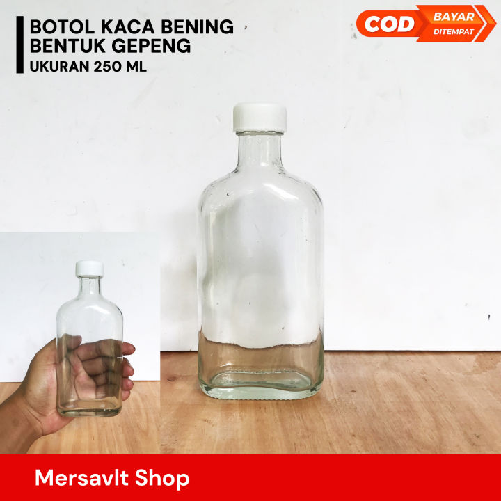 Botol Madu Kosong 250ml Murah - Botol Gepeng Minuman / Botol Kopi Saku ...