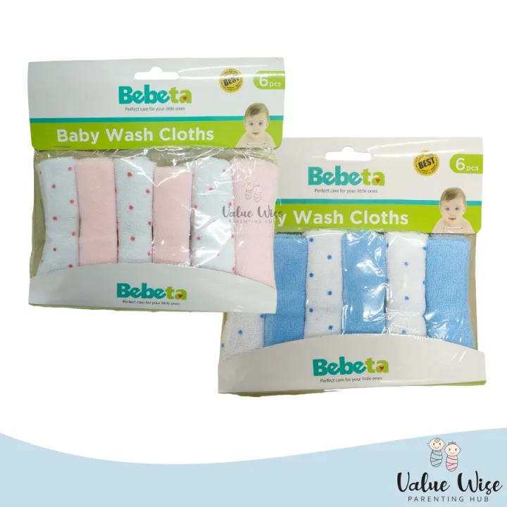 Bebeta Baby Wash cloth Pack of 6 Small Towel | Lazada PH