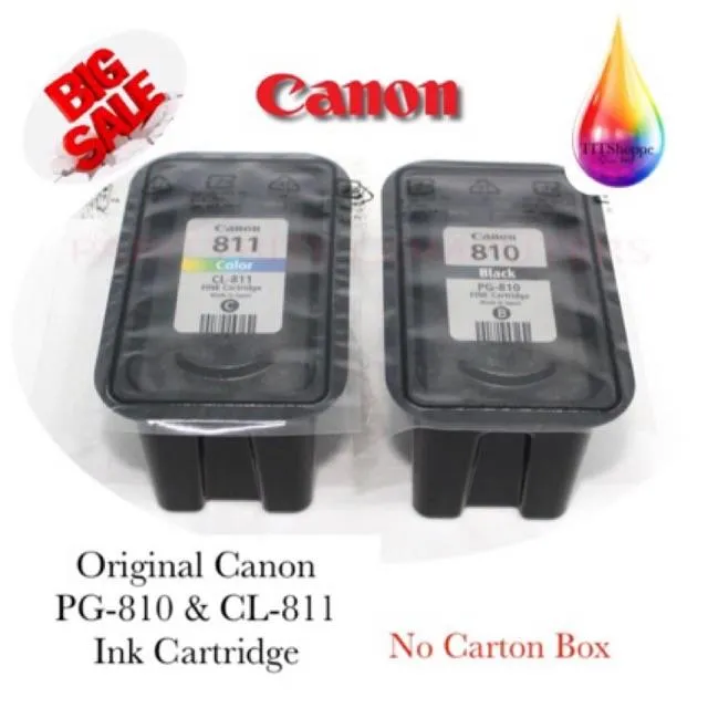 GENUINE Canon PG-810 or CL-811-tri color / Remanufactured/refilled PG ...