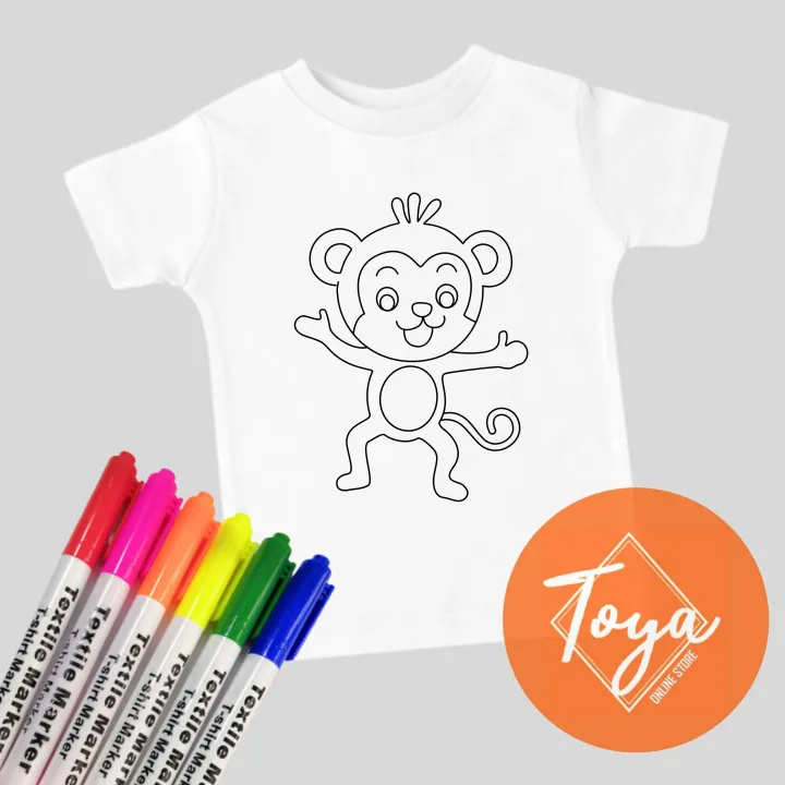 Colouring Kids Activity Shirt I Kids DIY Shirt | Lazada PH