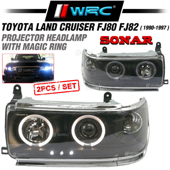 Sonar Toyota Land Cruiser FJ80 FJ82 1990 - 1997 Projector Headlamp With ...