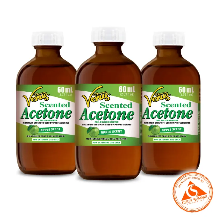 Venus Charm Scented Acetone (Apple Scent) 60 mL x 3 Pcs. | Lazada PH