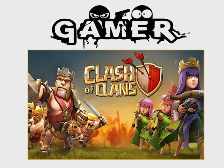 Gambar Poster dan Sticker karakter COC Uk 32 x 48 cm | Lazada Indonesia