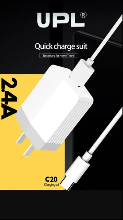 UPL C20 universal adapter fast quick charger 2.4A with USB cable ...