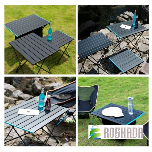 Foldable Camping Table Light Weight Aluminum Folding Tables Barbecue ...