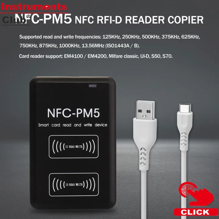 NFC RFI-D เครื่องถ่ายเอกสาร IC Reader เครื่องคัดลอกเขียนพร้อมฟังก์ชั่น Decode เต็มรูปแบบการ์ด ...