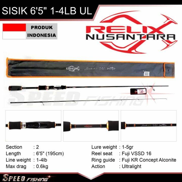 Joran Pancing Relix Nusantara Sisik 65 Joran Ultralight Spinning Double Tip | Lazada Indonesia