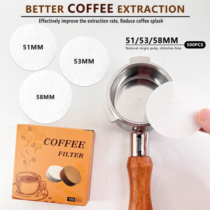 NEOUZA Coffee Paper Filter Round for Espresso Machine Portafilter Moka ...