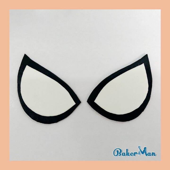 Edible Spiderman Eyes Cake Decoration | Edible Cake Topper | Bakerman ...