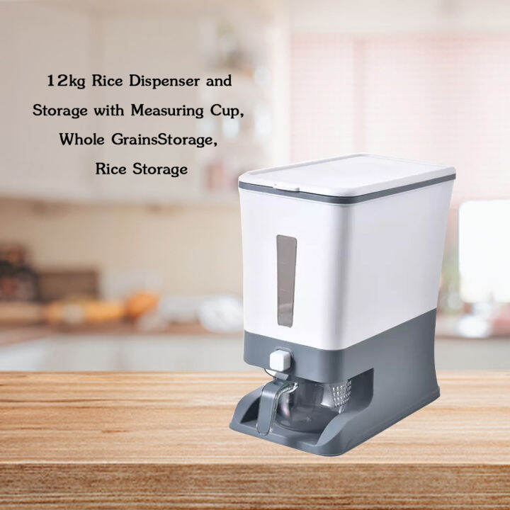 OFFICIAL - Wilson ZH938 12kg Rice Dispenser and Storage with measuring ...