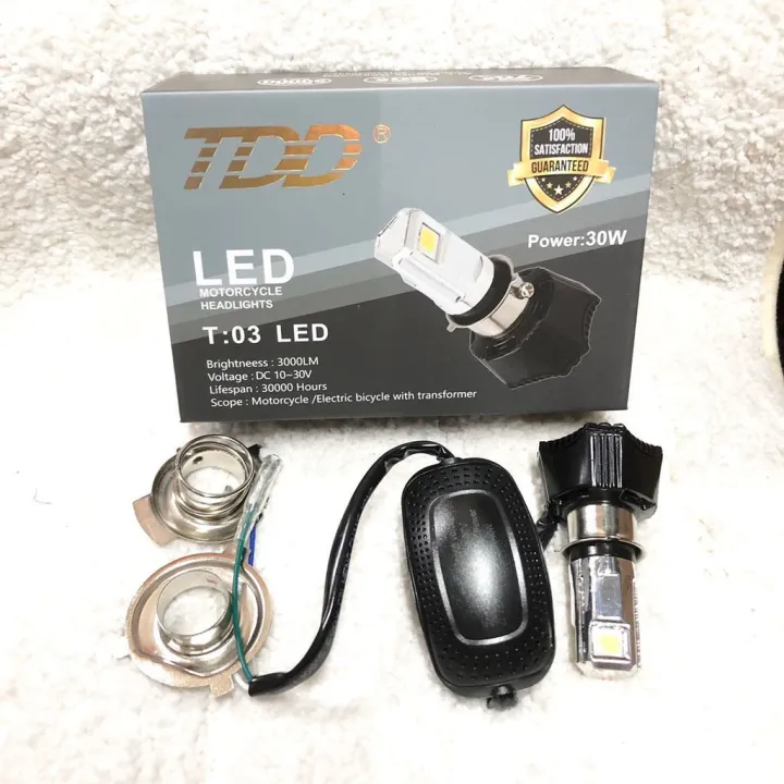 led lights for motorcycle TDD Triled 30W Motorcycle Headlight Tri led ...