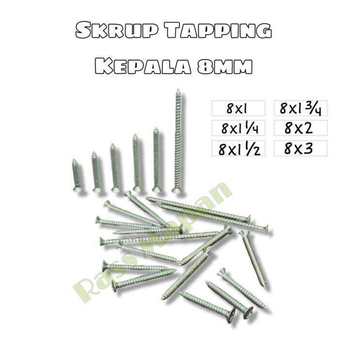 Skrup Sekrup Taping Tapping Baut Mur Screw JF Kayu Mebel Olimpik 1 ...