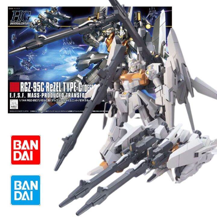 【100% ORIGINAL】Bandai GUNDAM HGUC 1/144 RGZ-95C ReZEL TYPE-C Model Kit ...