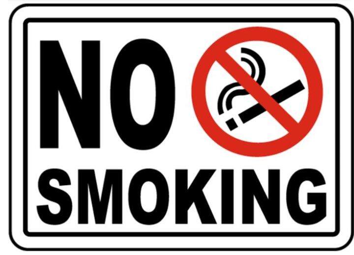 No Smoking|Laminated Signage|Waterproof Laminated Sign Board|with ...