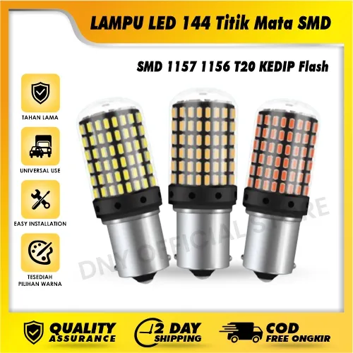 LAMPU LED 144 Titik Mata SMD 1157 1156 T20 KEDIP Flash Mundur Rem Sein | Lazada Indonesia